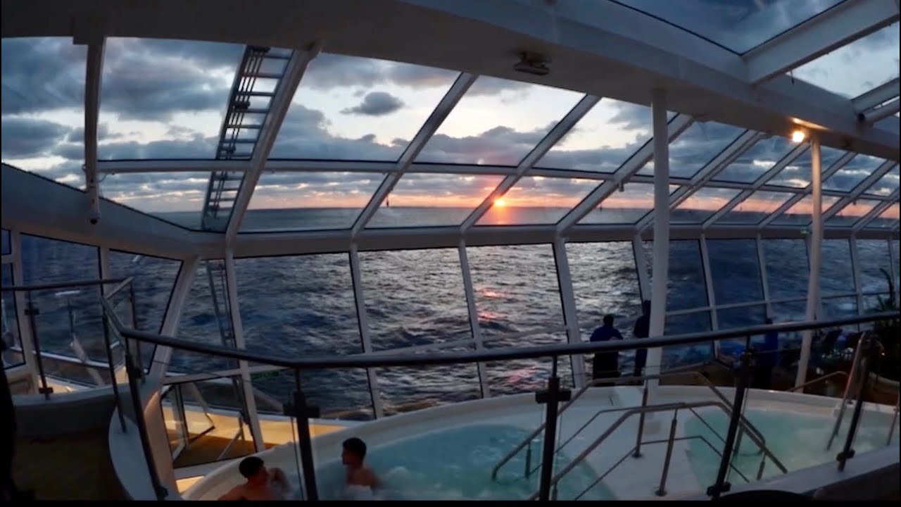 Castle Dreams Travel: Quantum of the Seas’ Solarium at Sunset - YouTube