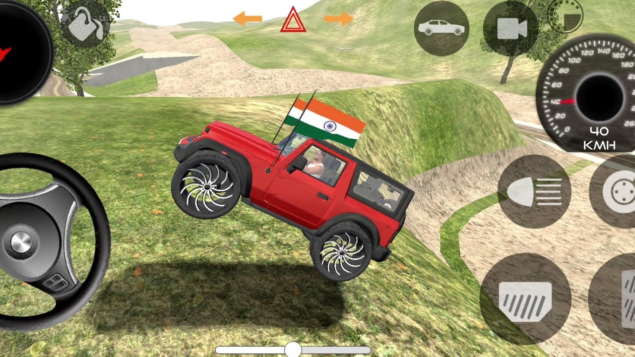 Red Colour ka Thar Indian Cars Driving 3D2023 || Indian Cars Driving 3D ...