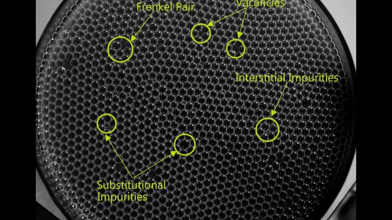 Bubble raft as a dynamical model for crystalline defects - YouTube