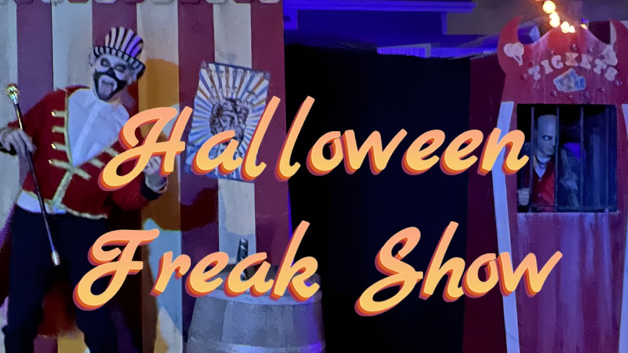 Halloween Freak Show with Live Performers Alta Loma CA 2023 - YouTube