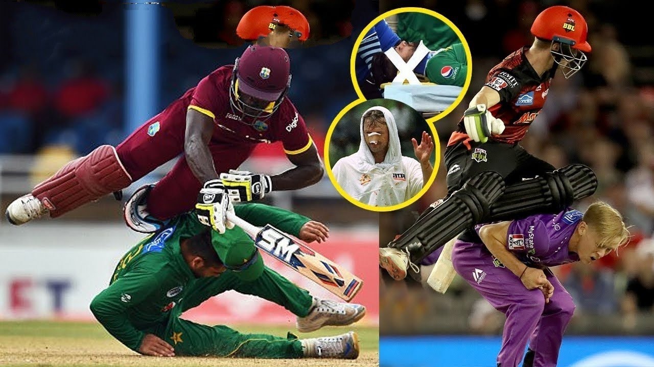 क्रिकेट में Fielding के दौरान हुई सबसे बड़ी टक्कर//Worst Cricket ...