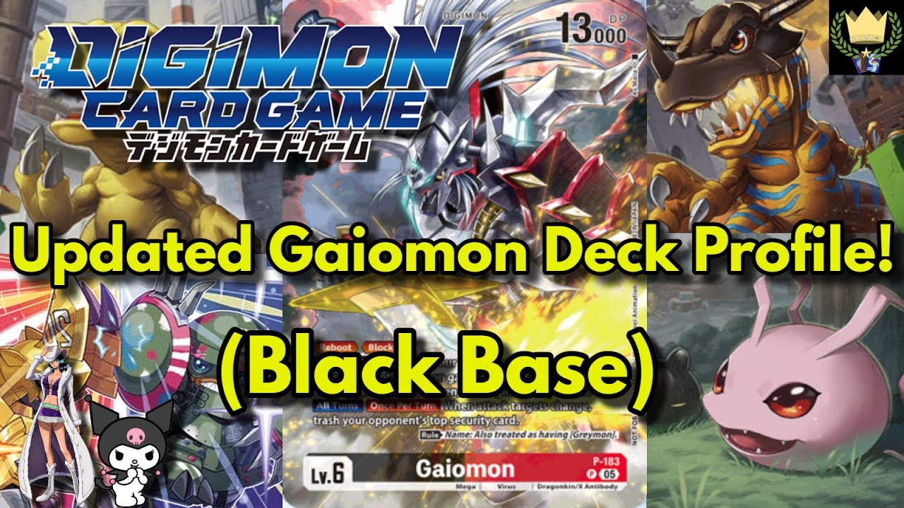UPDATED DIGIMON TCG GAIOMON DECK PROFILE! (BLACK BASE) #digimon # ...