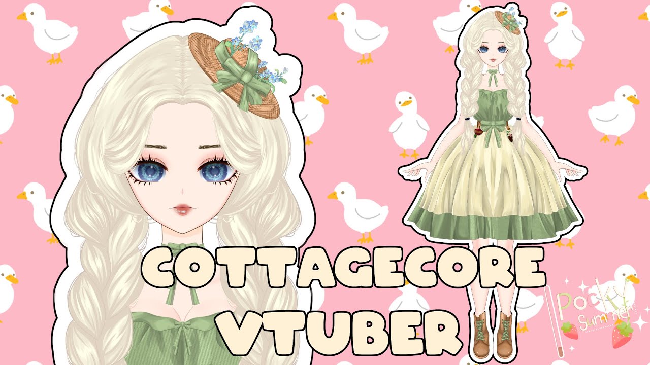 COTTAGECORE VTUBER WIP SHOWCASE - YouTube