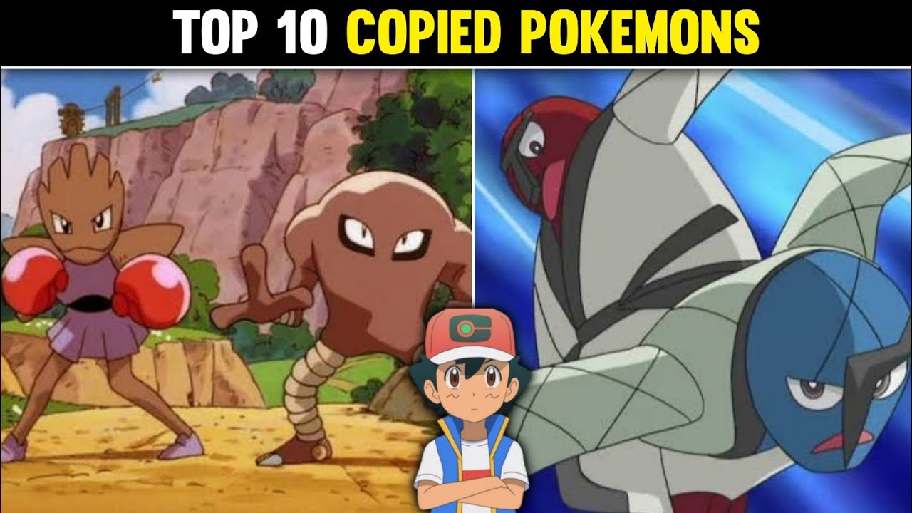 Top 10 Copied Pokemons|Top 10 Pokemon That Looks Same|Top 10 Similar ...