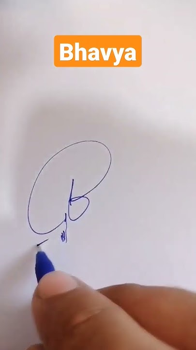 Bhavya name signature design - YouTube