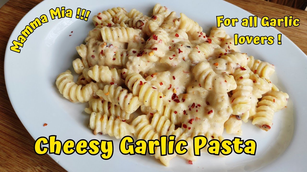 🧀 GARLIC CHEESE PASTA | Fusilli Pasta Recipe | Creamy Garlic Pasta ...