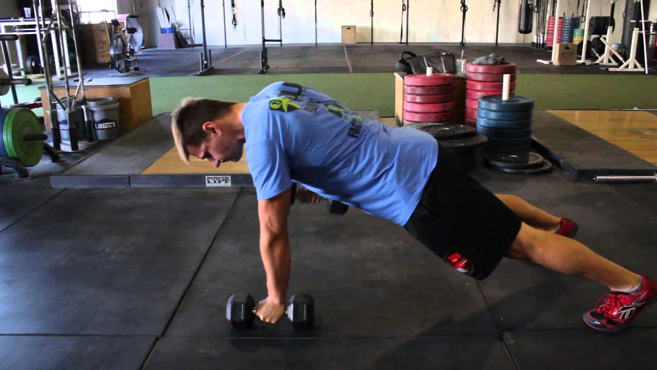 Push-up Position One Arm Rows - YouTube