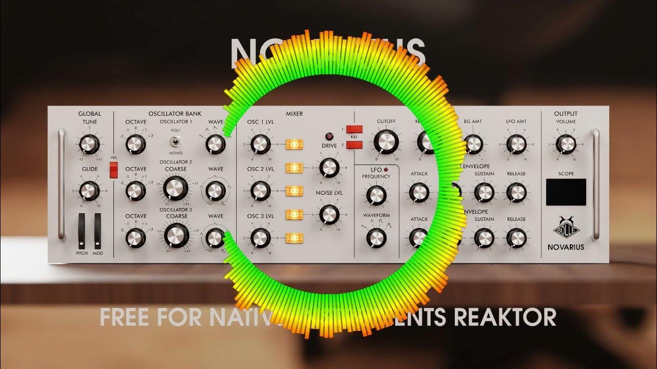Native Instruments Reaktor - Novarius free synth plugin for Reaktor - YouTube