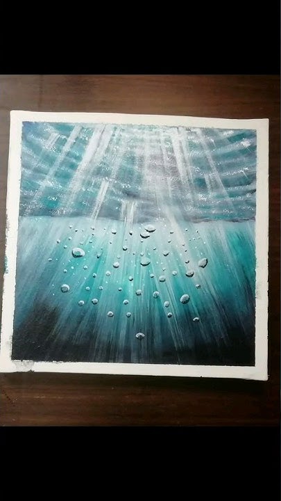 Underwater Painting Tutorial (ONLY THREE COLORS) Easy Acrylic Painting | Acrylic Painting on ...