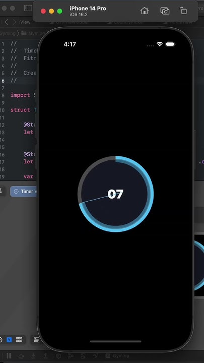 Countdown Timer For Fitness In Progress 🤞 Coding Iosui Swiftui Swift Developerlife Youtube