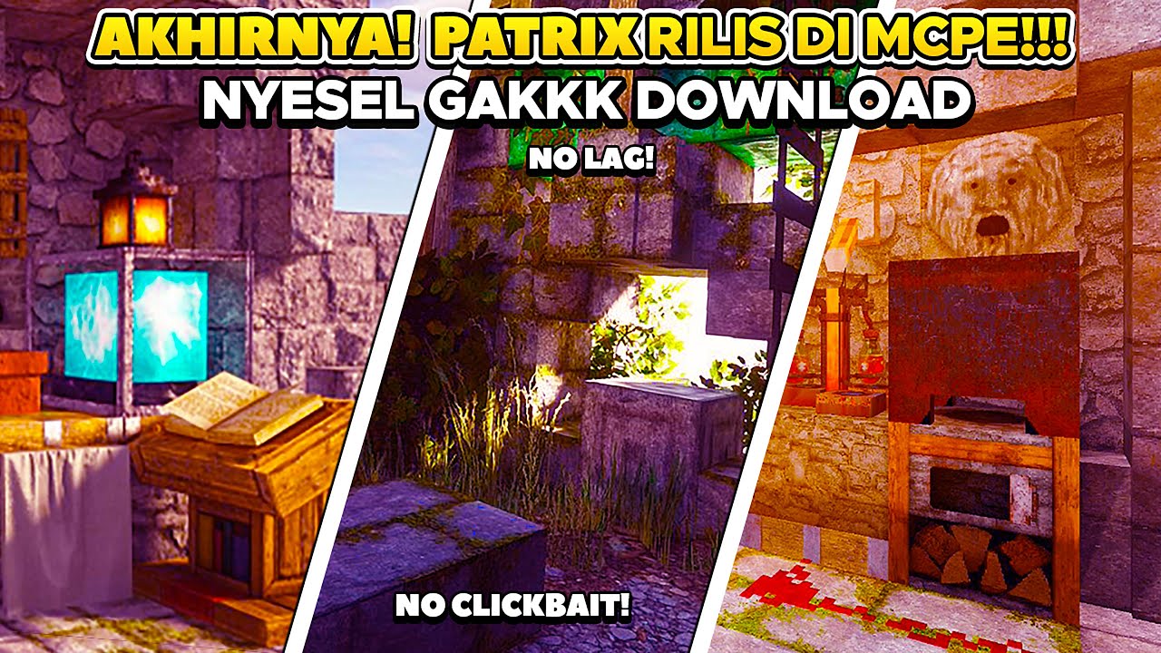 AKHIRNYA!!! GRAFIK PATRIX 128x ON MCPE 1.16 + SUDAH RILISS | ULTRA HD ...