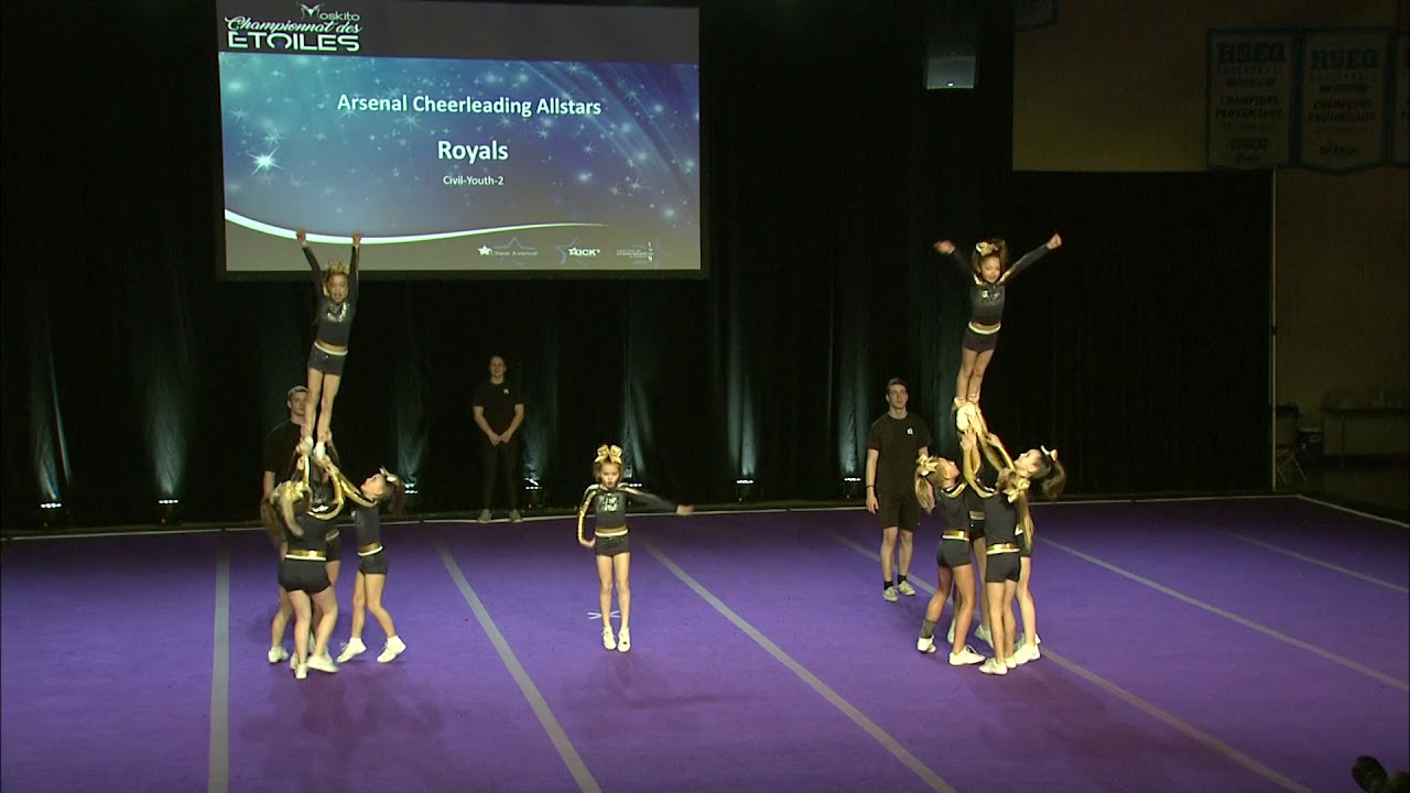 Arsenal Cheerleading Allstars Royals Youth 2 - YouTube
