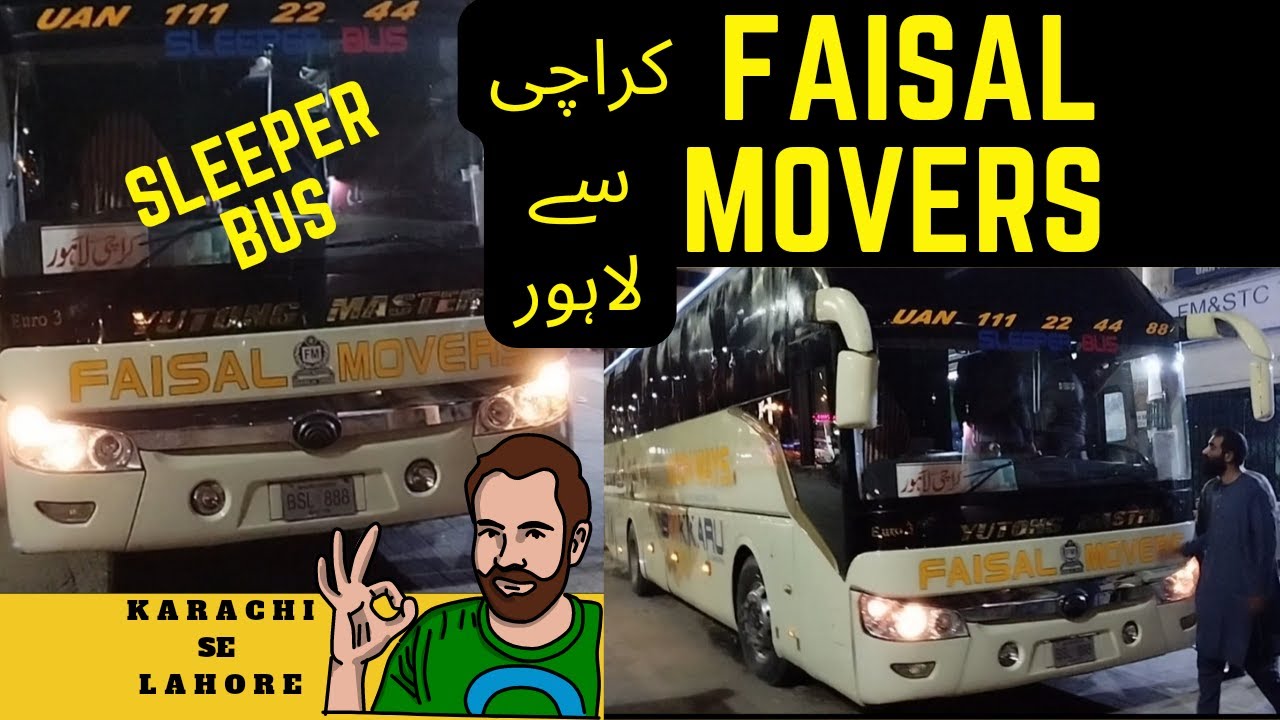 Faisal Movers Sleeper Bus Karachi to Lahore | Sleeper Bus review - YouTube
