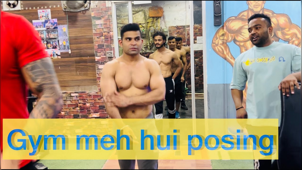 1 day left bodybuilding competition/ gym meh hui posing - YouTube