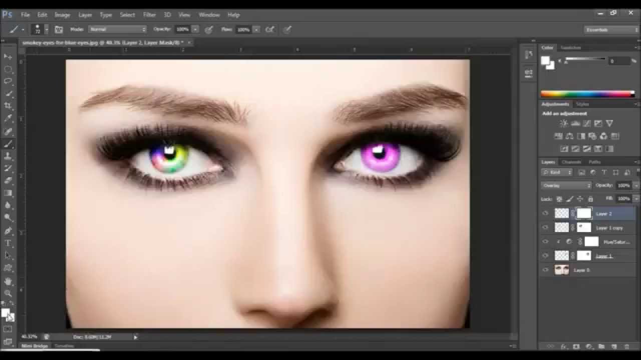 photoshop eye manipulation tutorial - YouTube