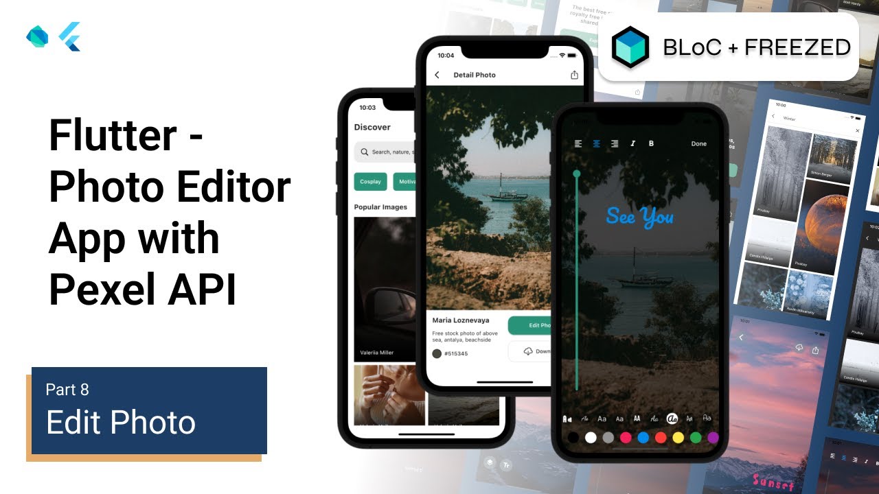 Flutter Ui Flutter App Photo Editor With Pexel Api Part 8 Edit