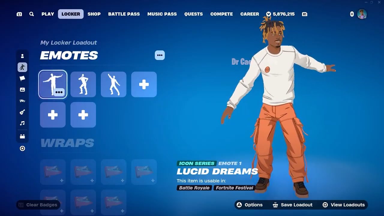 Fortnite Slayer Juice WRLD Skin and All Cosmetics Full Showcase - YouTube