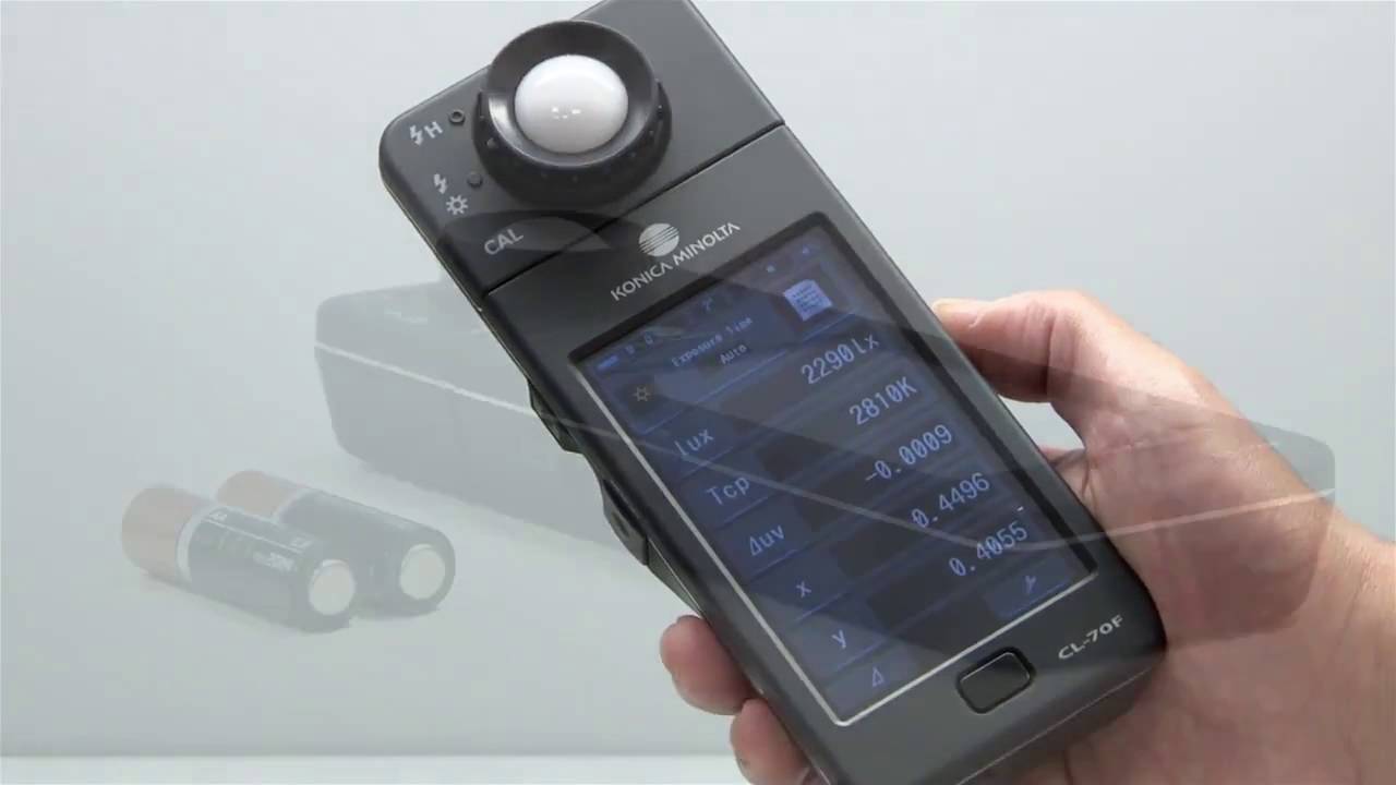 CL 70F CRI Illuminance Meter - YouTube