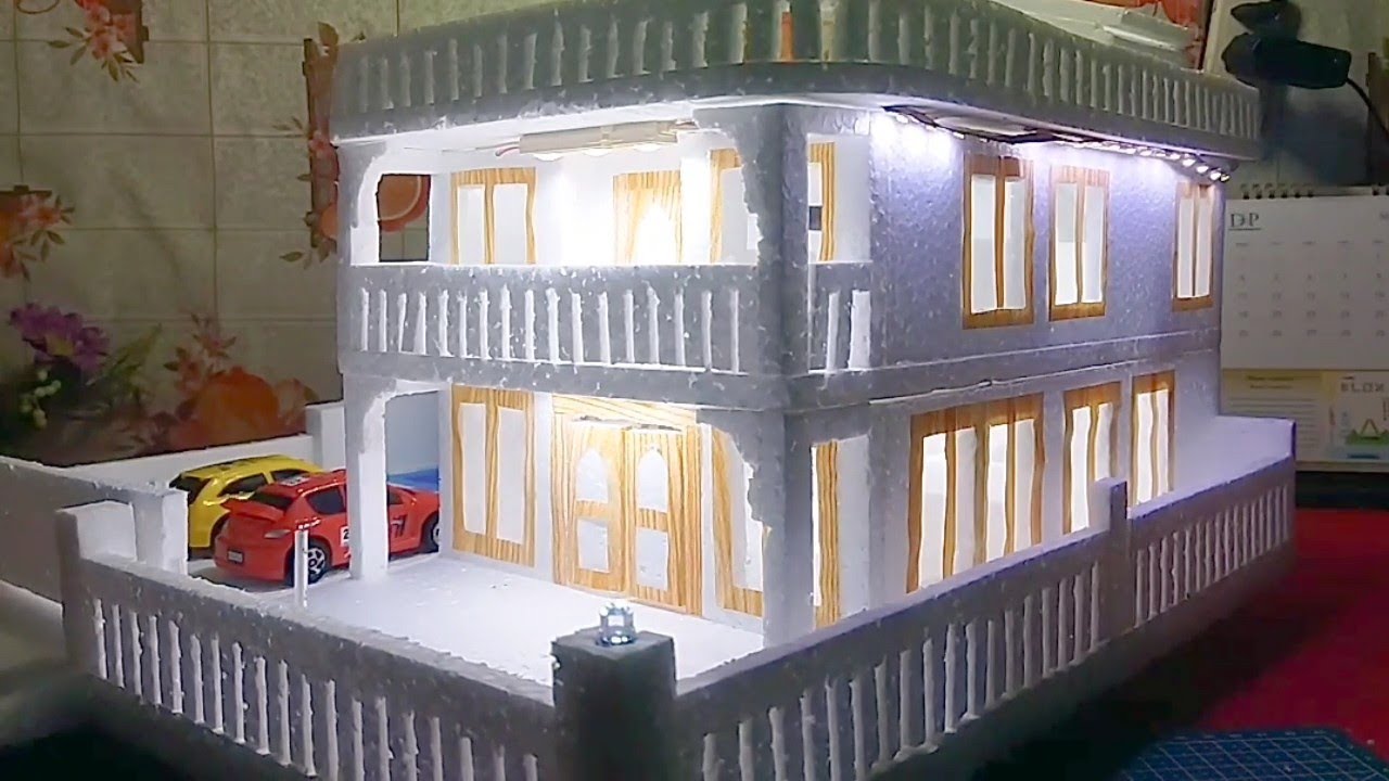 RUMAHAN dari busa atau gabus || ide kreatif keterampilan rumahan dari ...