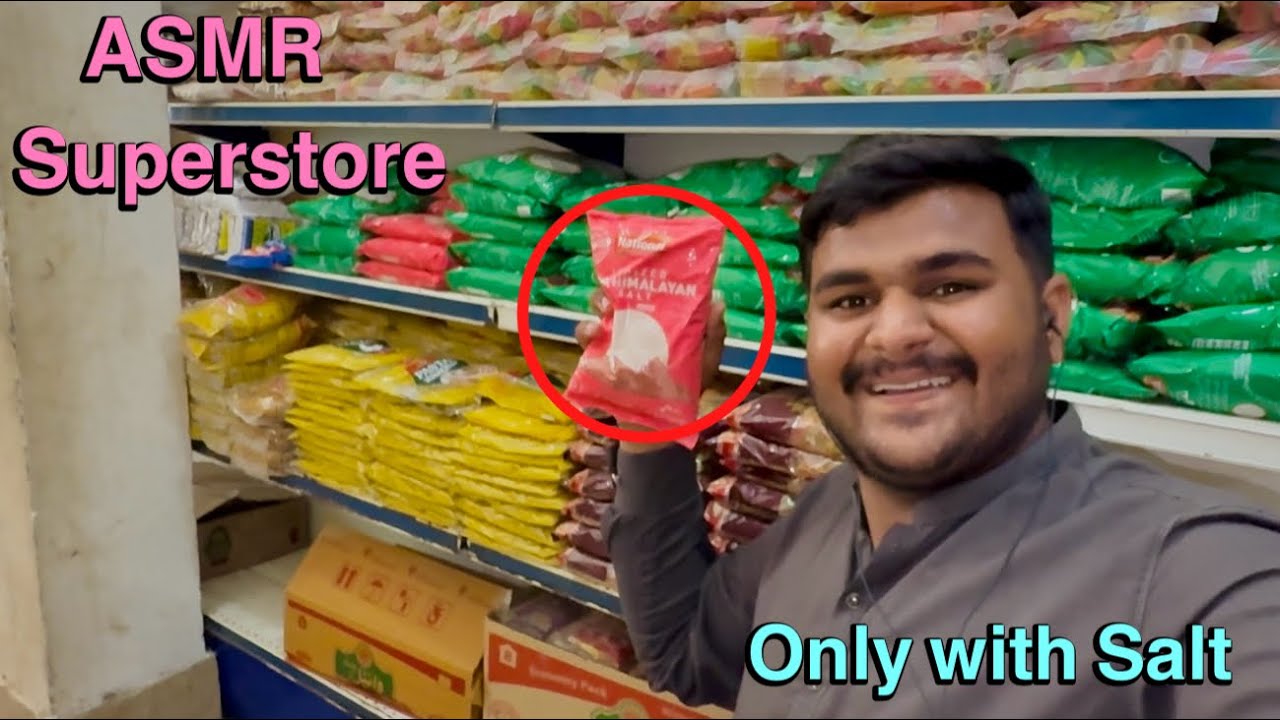 Asmr in superstore but only with salt - YouTube