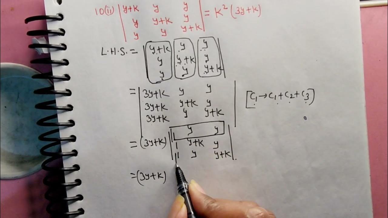 determinants exercise 4.2 part 2 - YouTube
