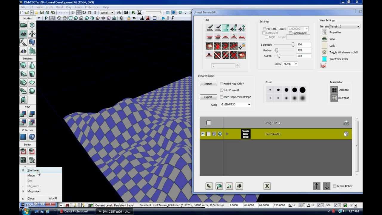 How to Create a UDK Terrain - YouTube