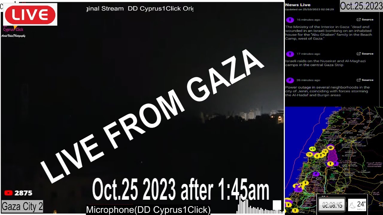 GAZA LIVE : Palestine,GAZA | Multi-cams | Stream #47 - YouTube