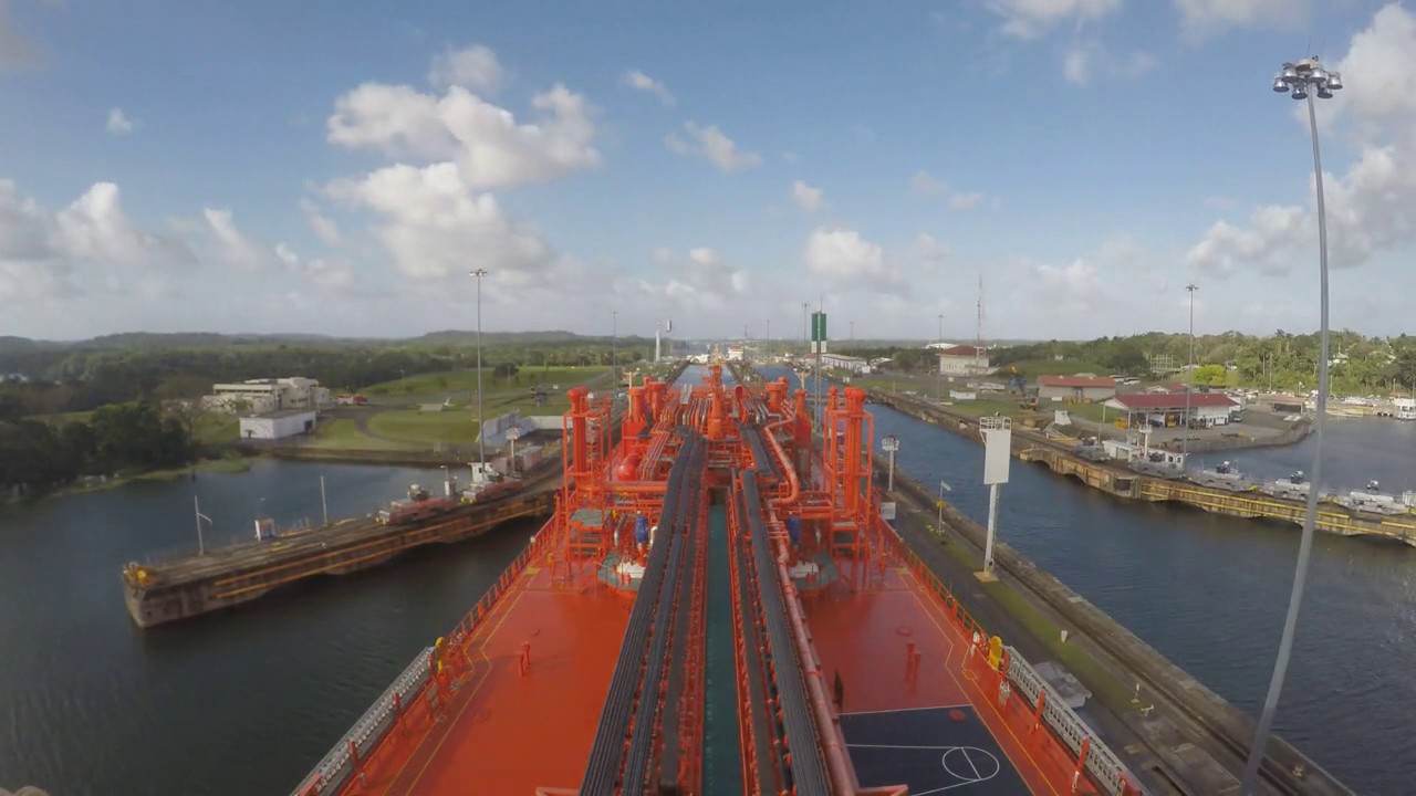 Cristobal lock. Panama canal. - YouTube