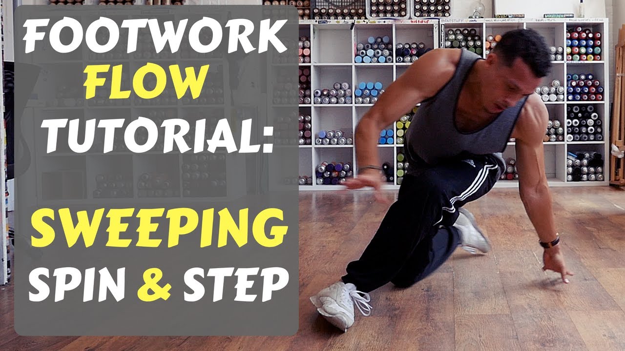 Sweeping Spin & Step Bboy Footwork Tutorial | How to Breakdance | Footwork Basics - YouTube