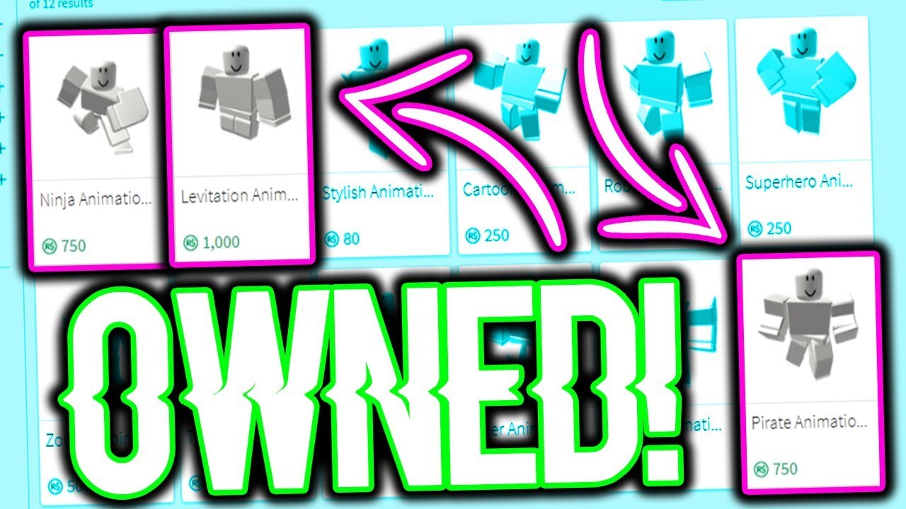 BUYING ALL OF THE ROBLOX ANIMATIONS!!! - YouTube