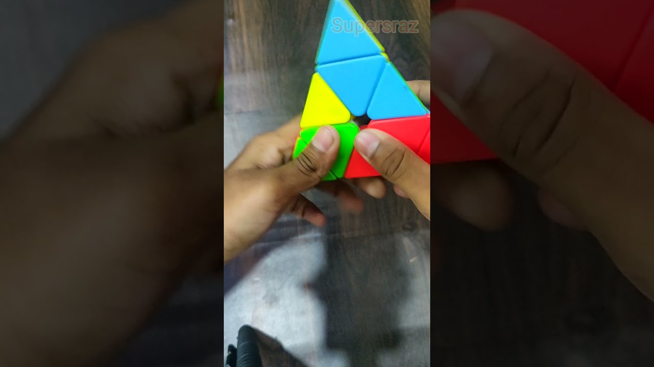 Solving 3x3 Pyramid cube by Aditya #cube #rubikscube #shorts #cuber ...