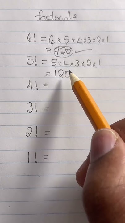 How to do factorials from 6 to 1 factorial - YouTube