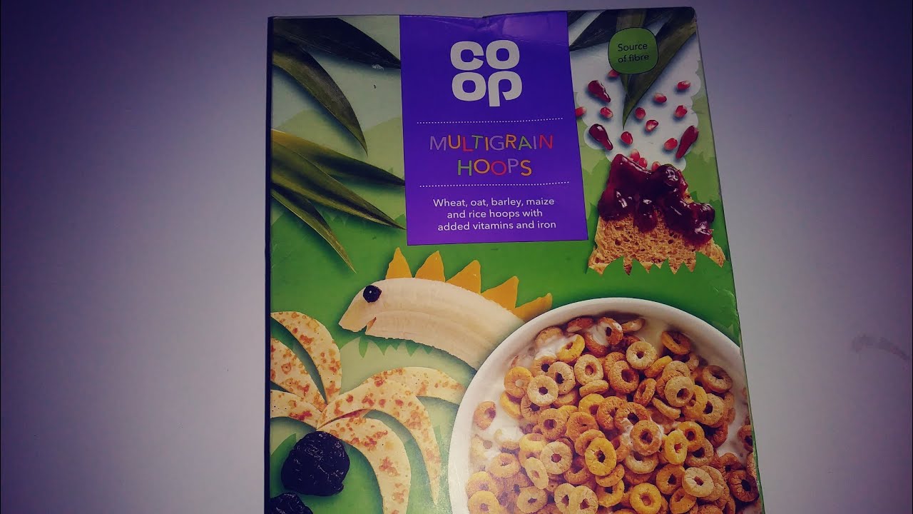 Co-op multigrain hoops 375g unboxing review - YouTube