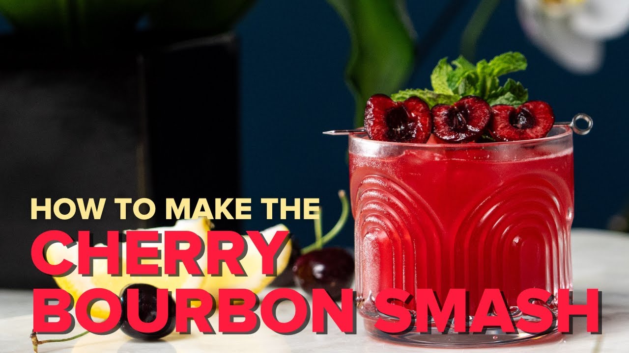 How to Make The Cherry Bourbon Smash! - YouTube