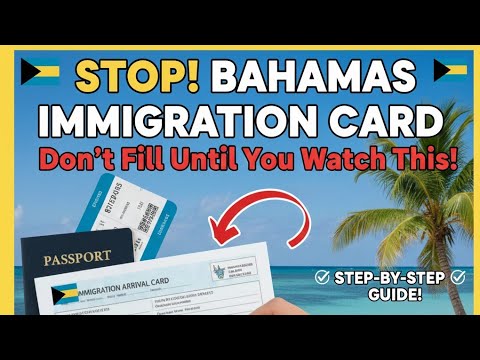 How To Fill Bahamas Immigration Arrival Card | Step-by-Step Full ...