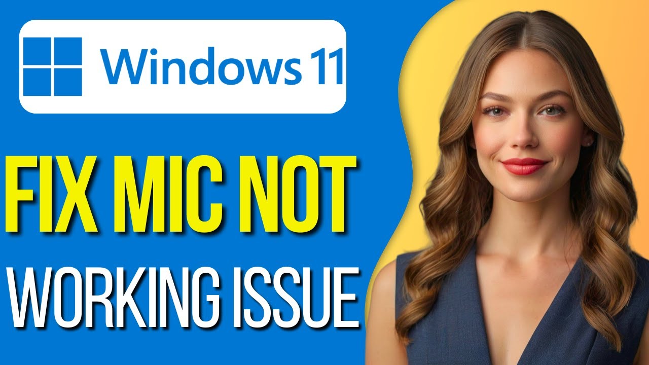 How to Fix Mic Not Working on PC Windows 11 | Microphone Problem ...