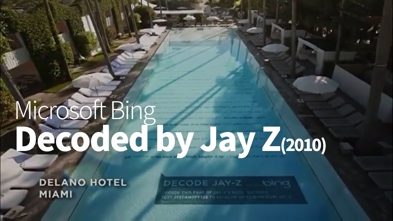 Microsoft Bing(마이크로소프트 빙) - Decoded by Jay Z - YouTube