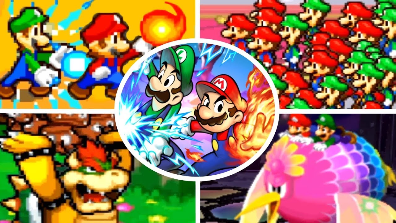 Evolution of Bros. Attacks in Mario & Luigi Games (2003-2017) - YouTube
