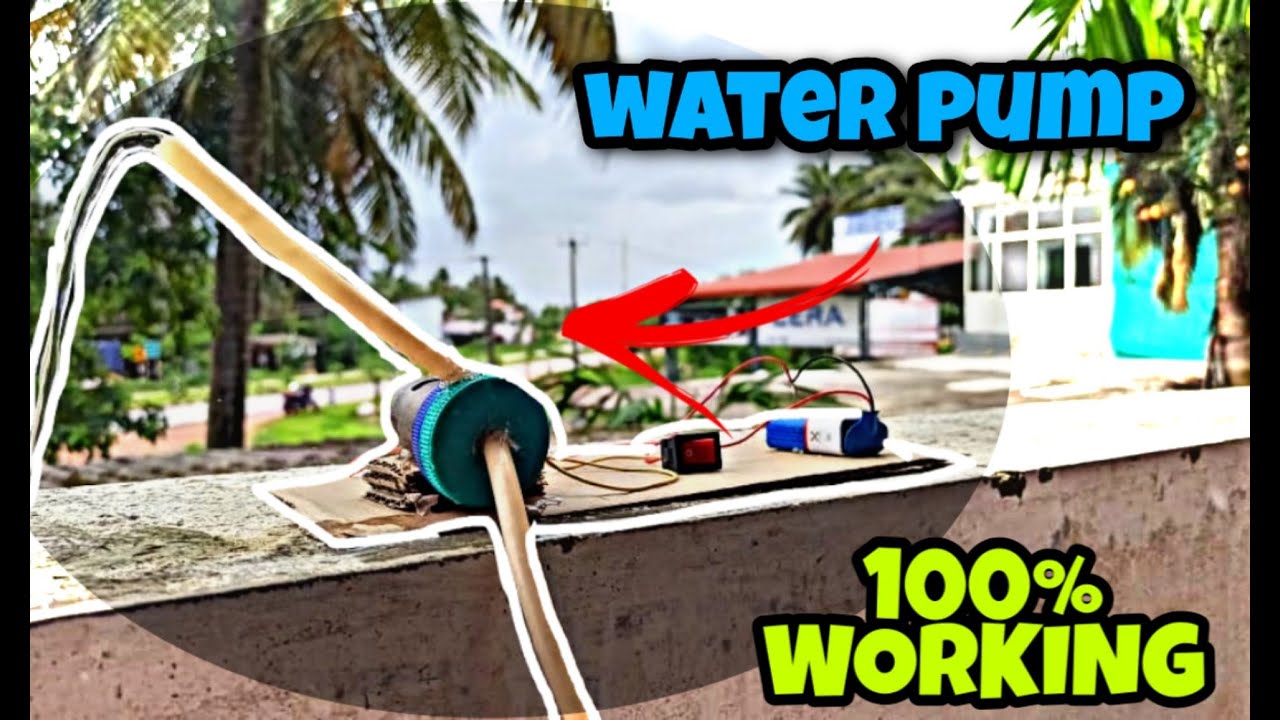 How to make a mini water pump from DC motor at home | DC motor ideas ...