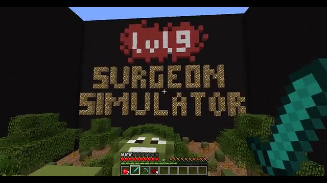 Minecraft;surgeon simulator custom map - YouTube