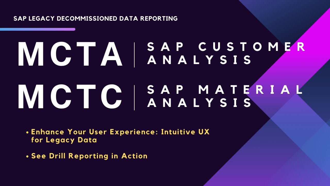 SAP Tcodes MCTA MCTC in legacy SAP vs Fiori Experience - YouTube