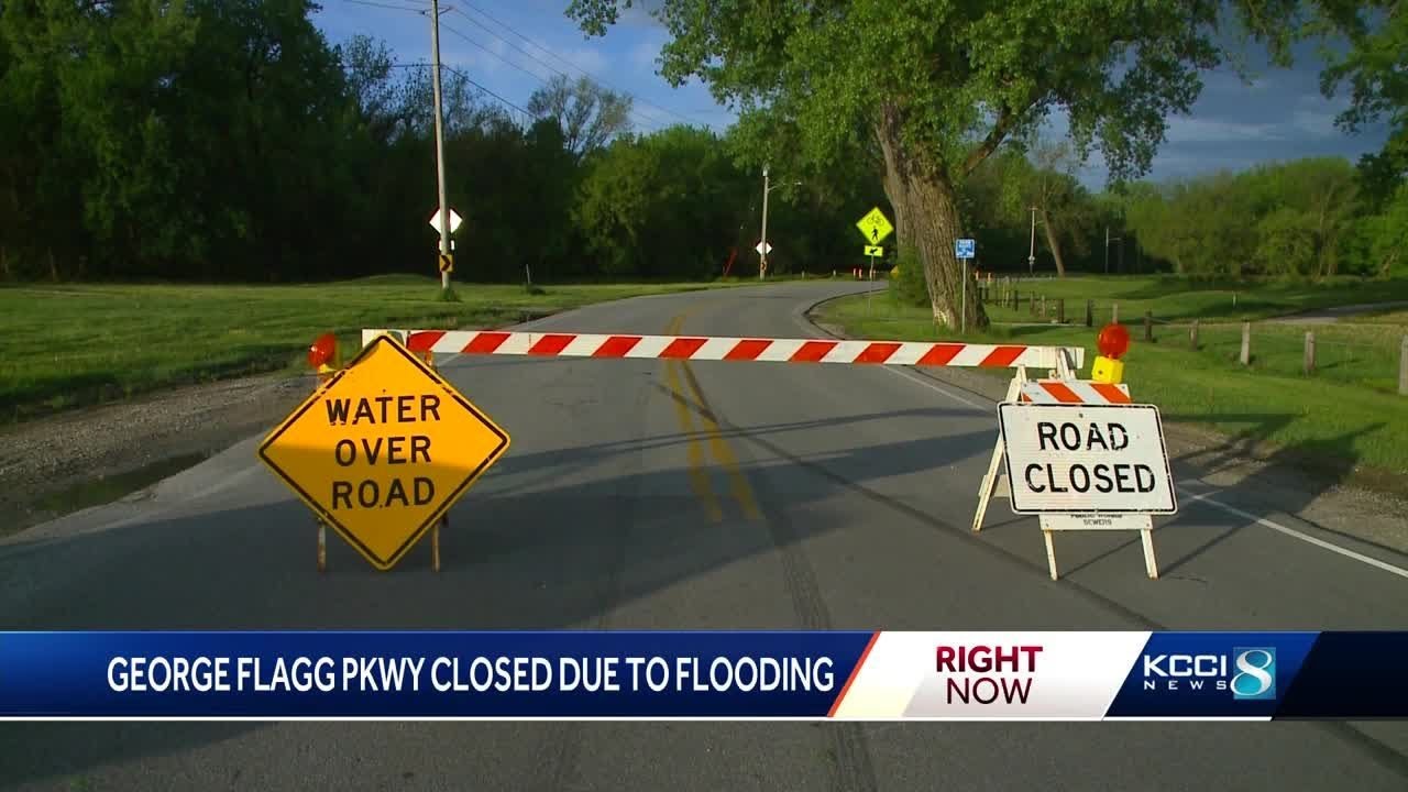 Flooding causes road and trail closures throughout Des Moines - YouTube