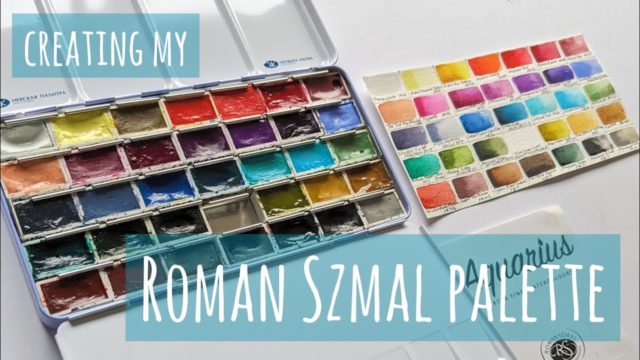 Putting Together My Roman Szmal Watercolour Palette - YouTube