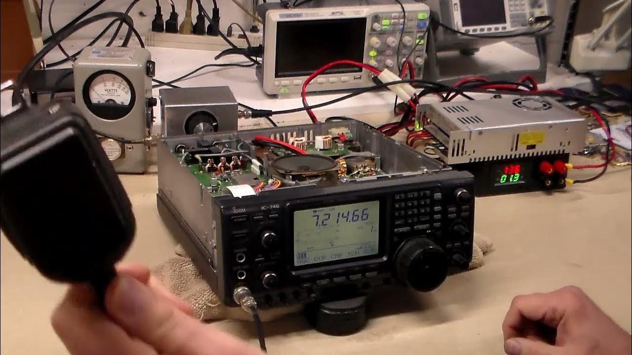 Icom IC 746 Low Power Out Part 1 - YouTube