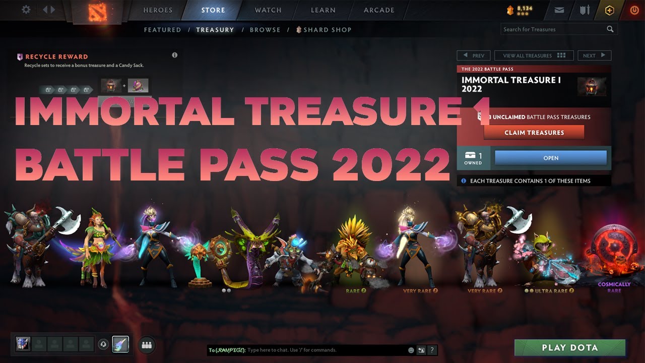 Immortal Treasure 1 Battle Pass 2022 Dota 2 TI11 - YouTube