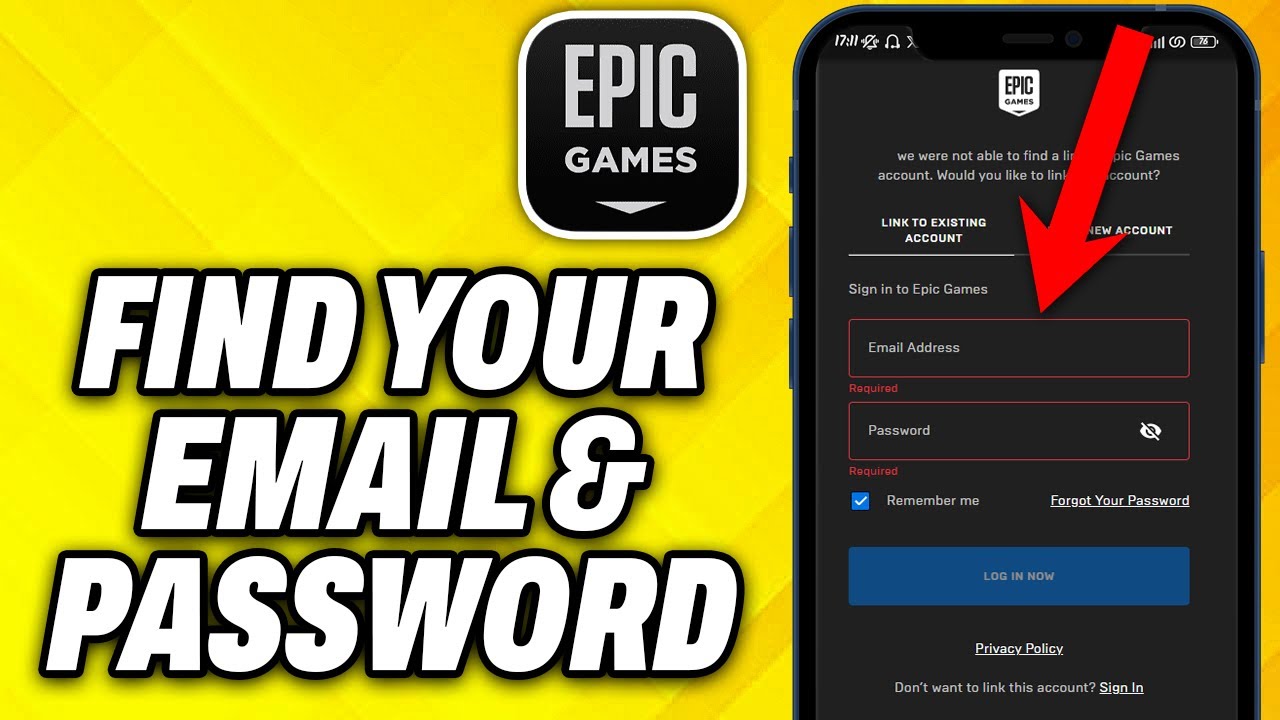 How To Find Your Epic Games Email and Password (2025) - YouTube