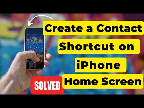 How to create a phone number shortcut on iPhone Home Screen - YouTube