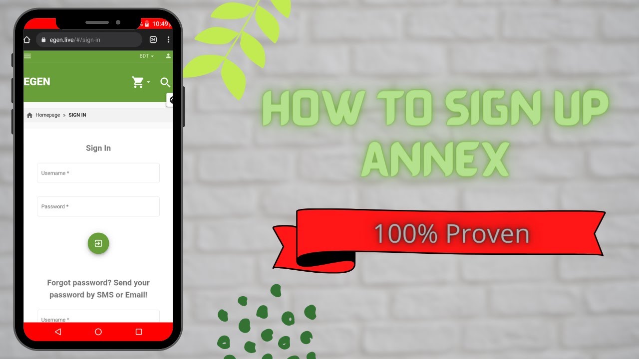 how to sign in annex | annex account create - YouTube