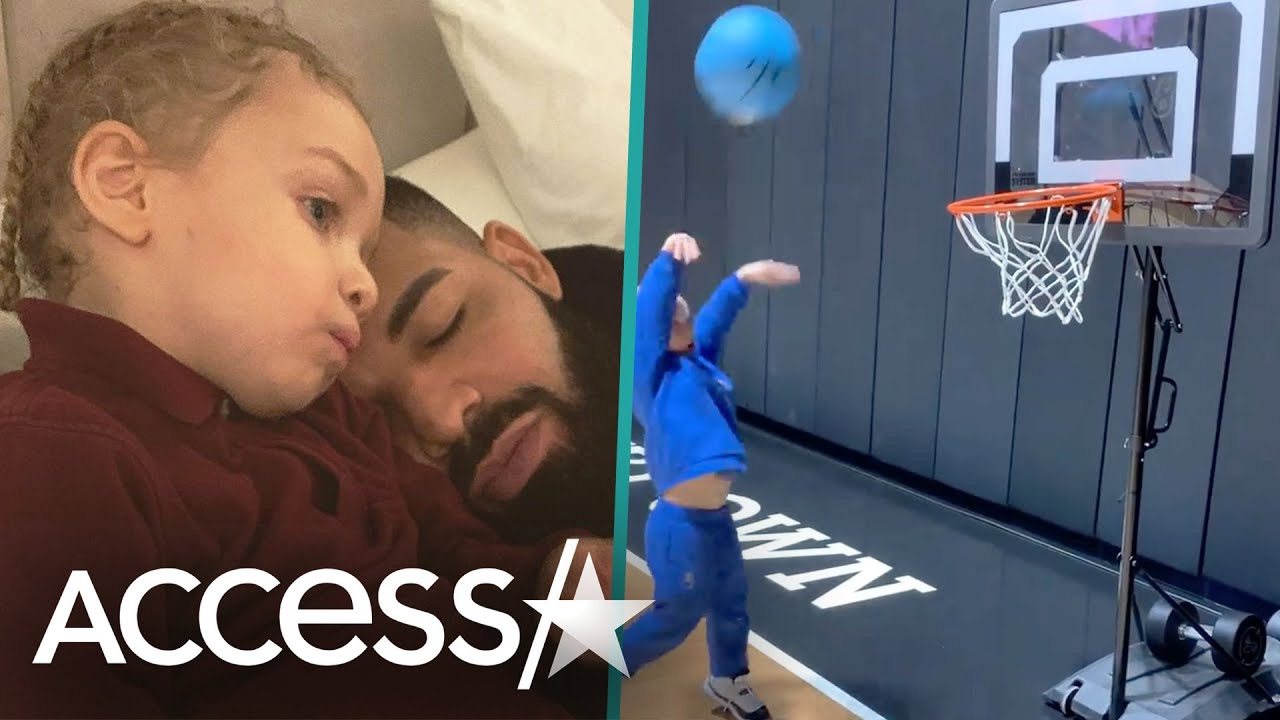 Drake's Son Adonis Expertly Shoots Hoops - YouTube