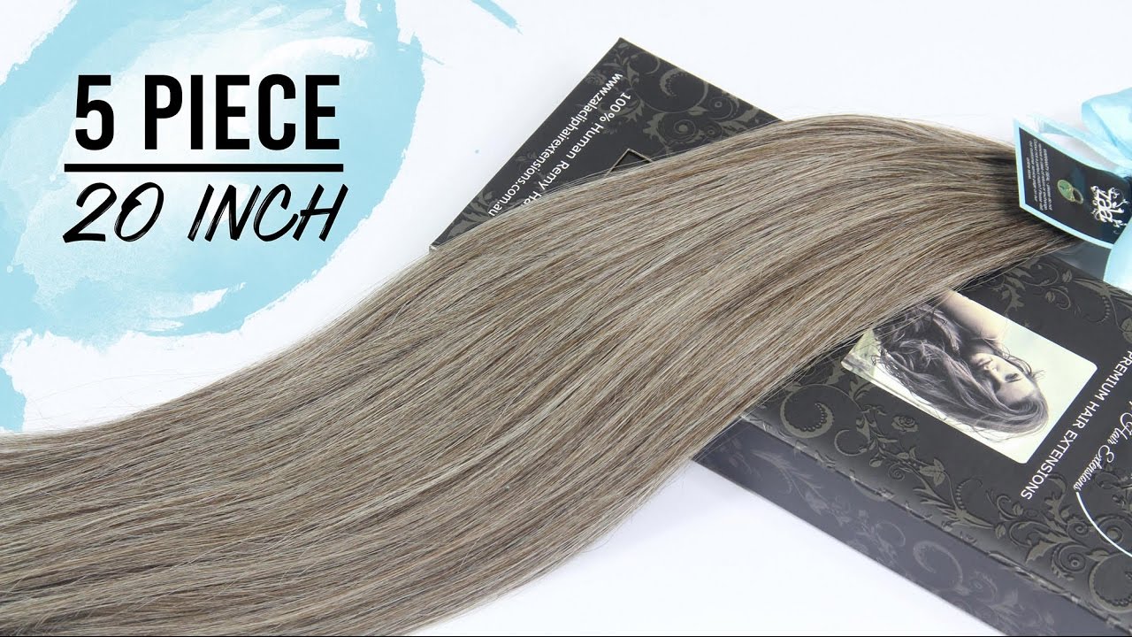 Top Deck #6/60 Highlighted Clip-in Hair Extensions 20-Inch 5-Piece Set ...